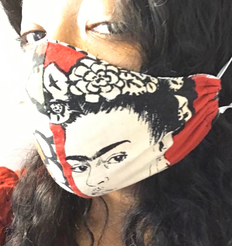 Frida Kahlo Print Cloth Face Mask. Double Layer. - Etsy