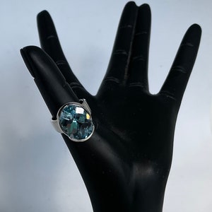 Big, Big, Blue Genuine Topaz Ring - Etsy
