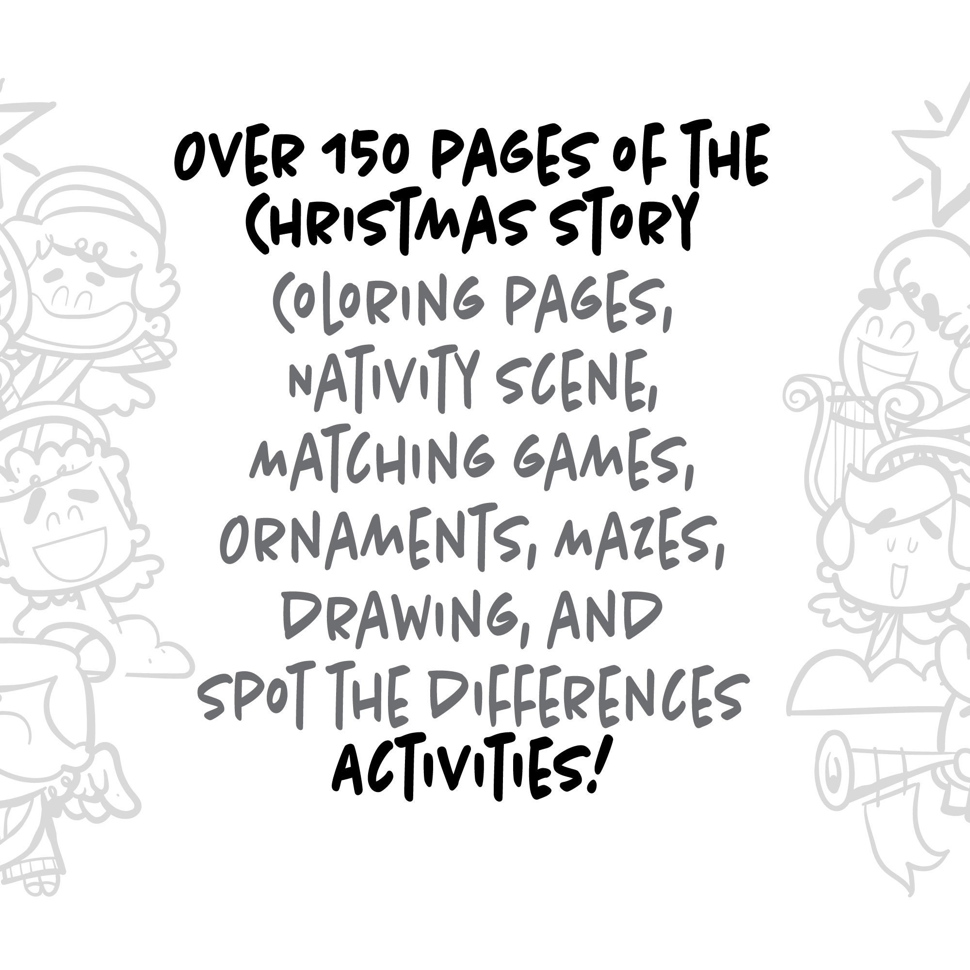 Nativity Digital Download Christmas Story Coloring and Activity Book ...