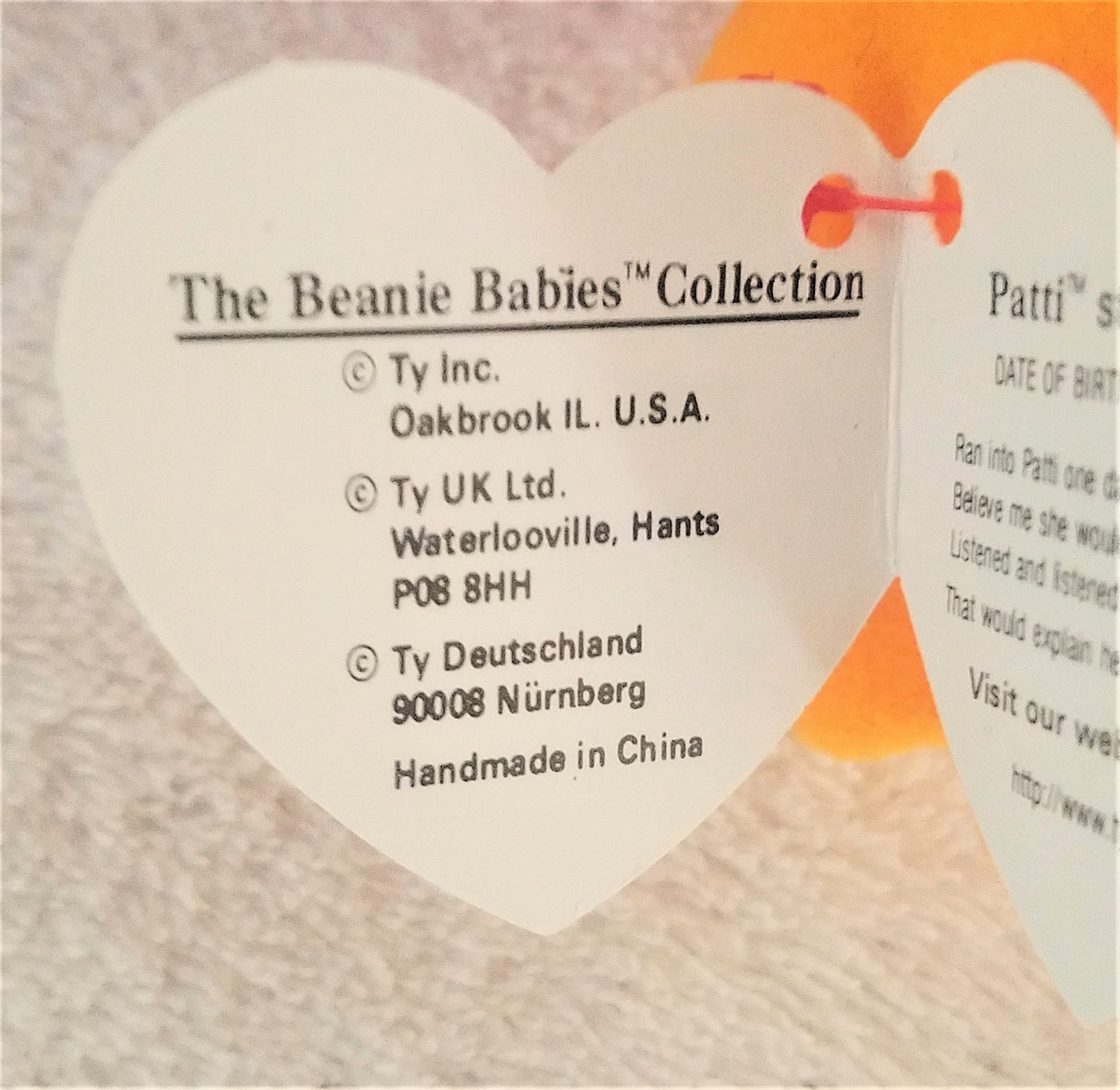 1993 Patty Platypus Beanie Baby Original First 9 Beanie - Etsy