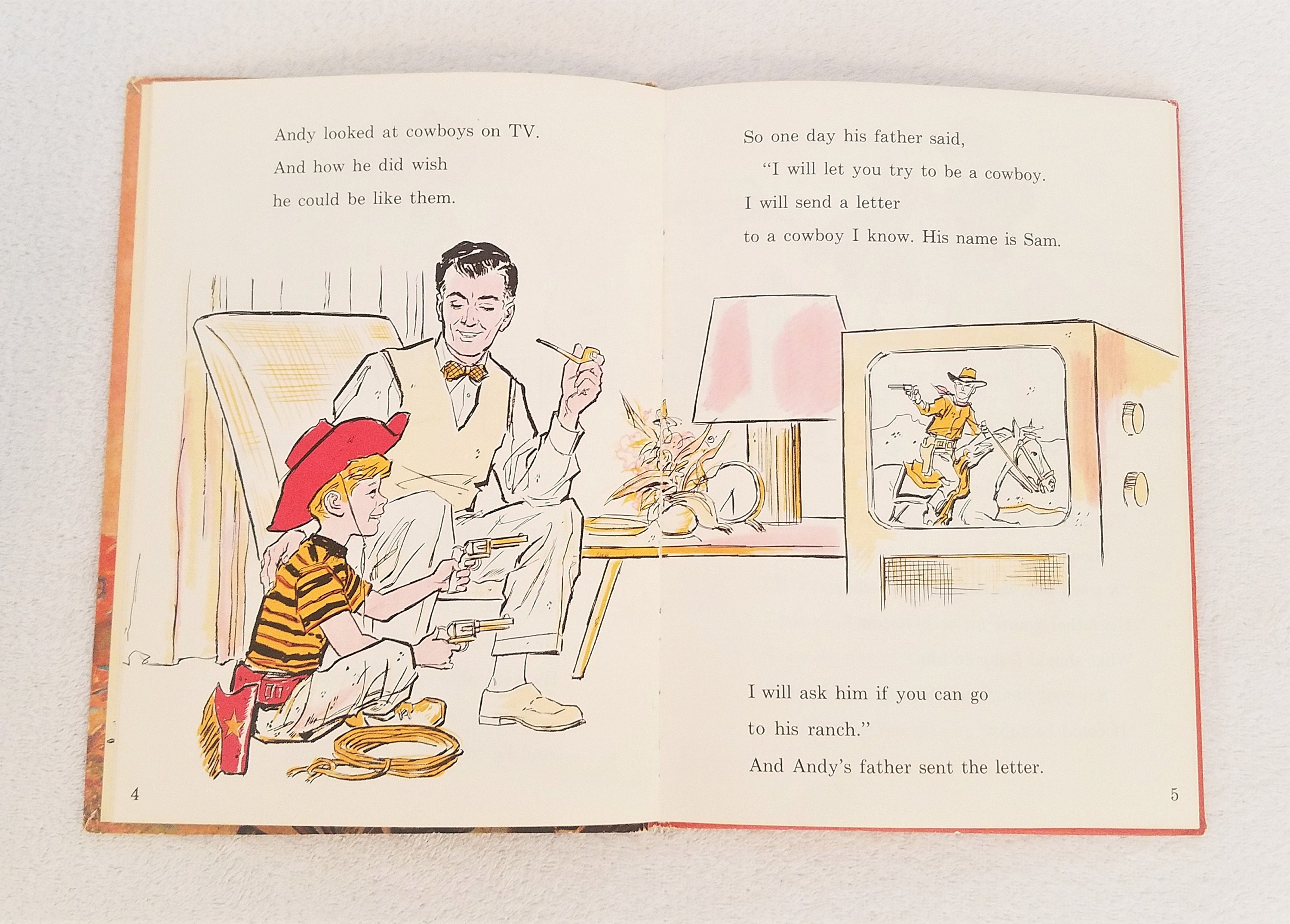 Buy Cowboy Andy First Edition Children's Book 1959, by Edna Walker ...