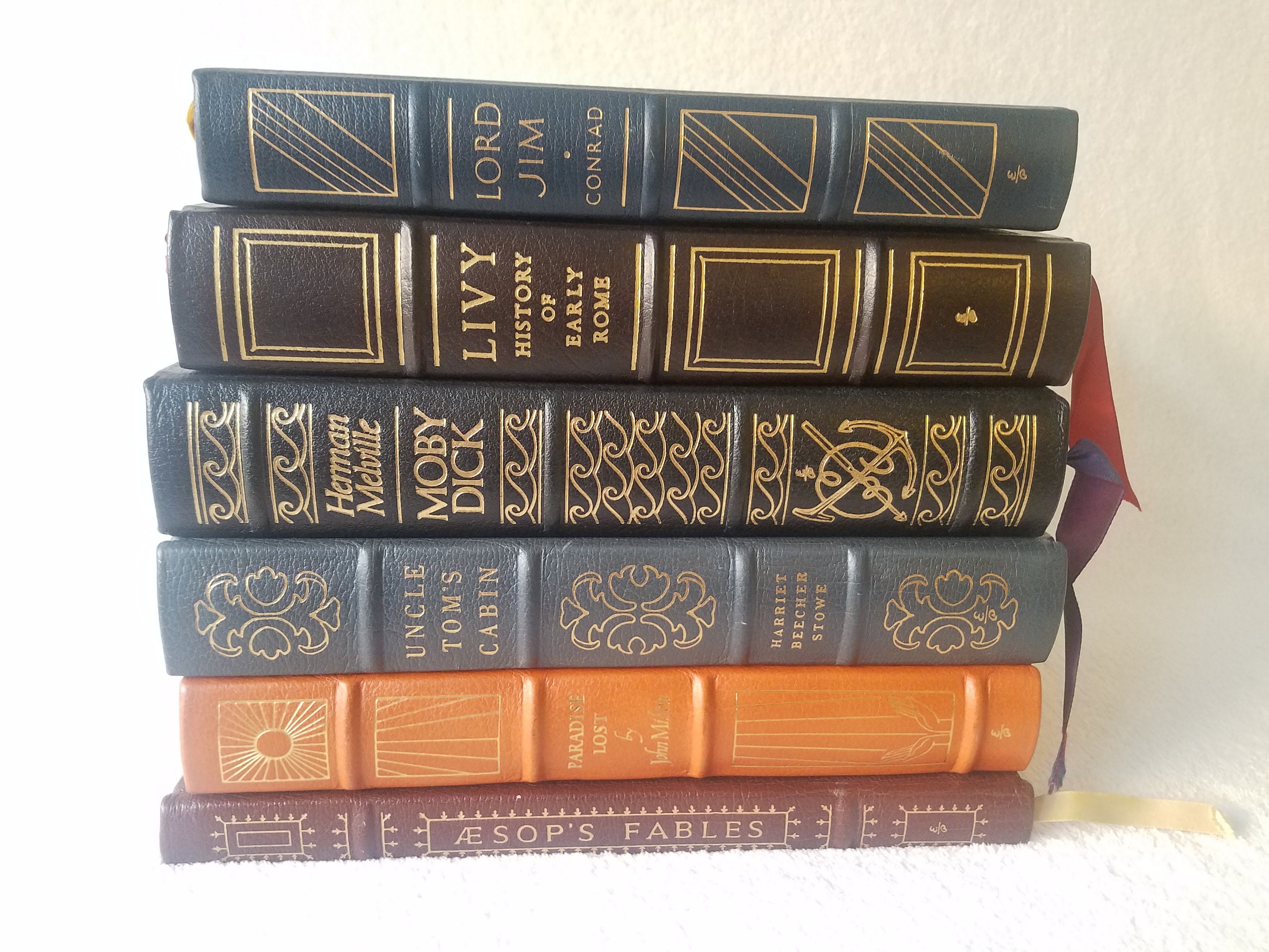 Easton Press Collectors Edition Books, Aesops Fables, Moby Dick, Livy ...