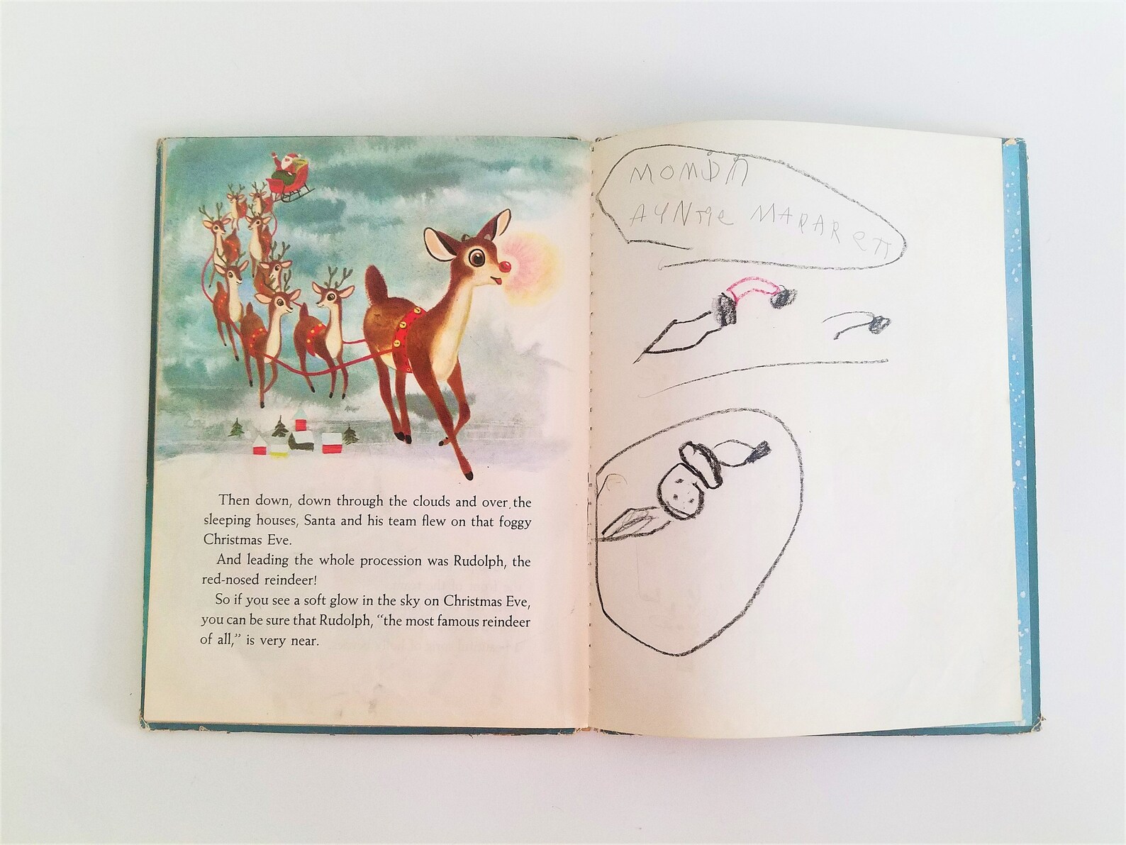 Rare 1973 Rudolph the Red-nosed Reindeer a Large Golden Book - Etsy
