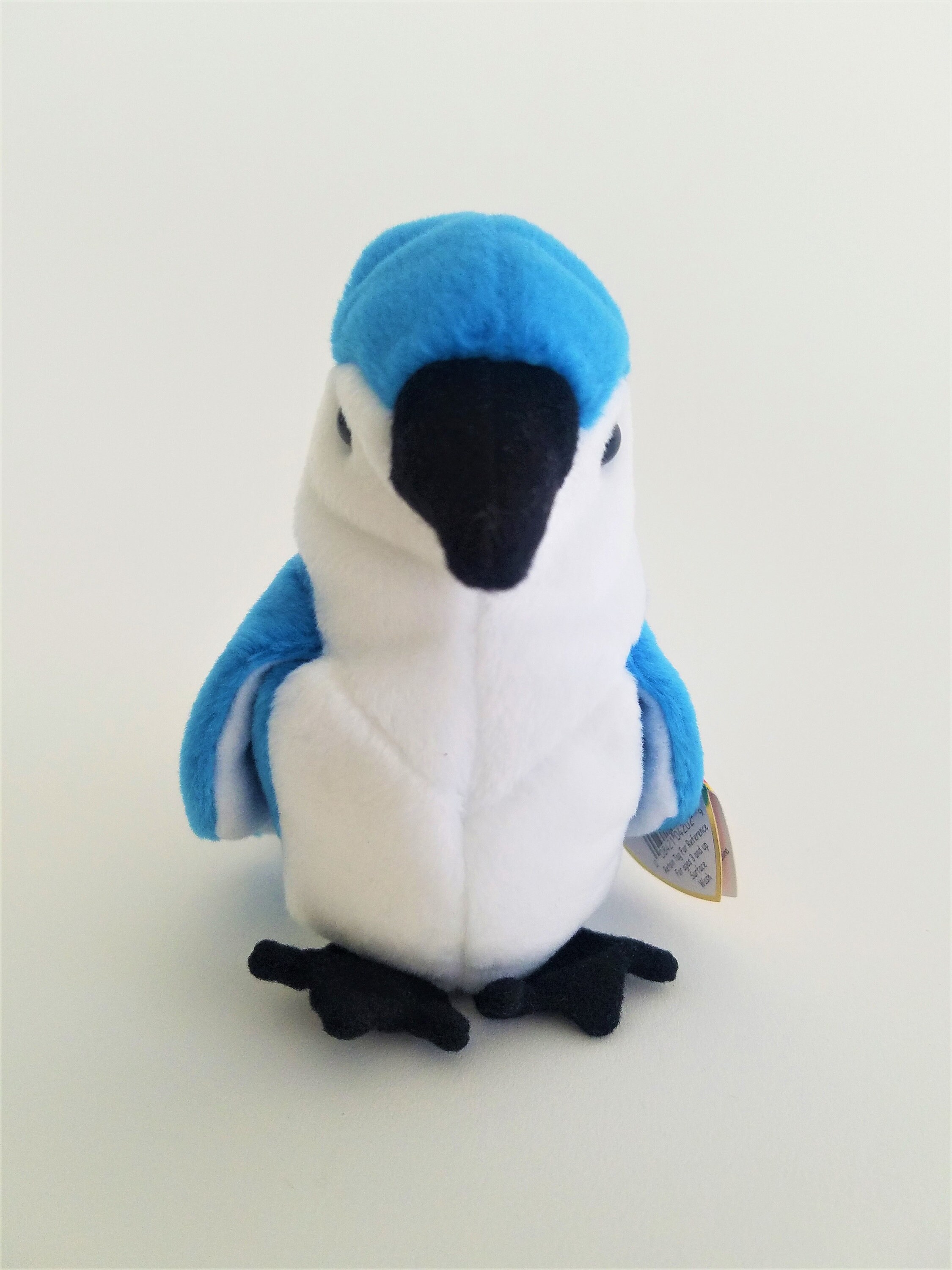 Blue Jay Plush Toy, 1998 rocket Beanie Baby, Bird, Baby Shower Gift ...