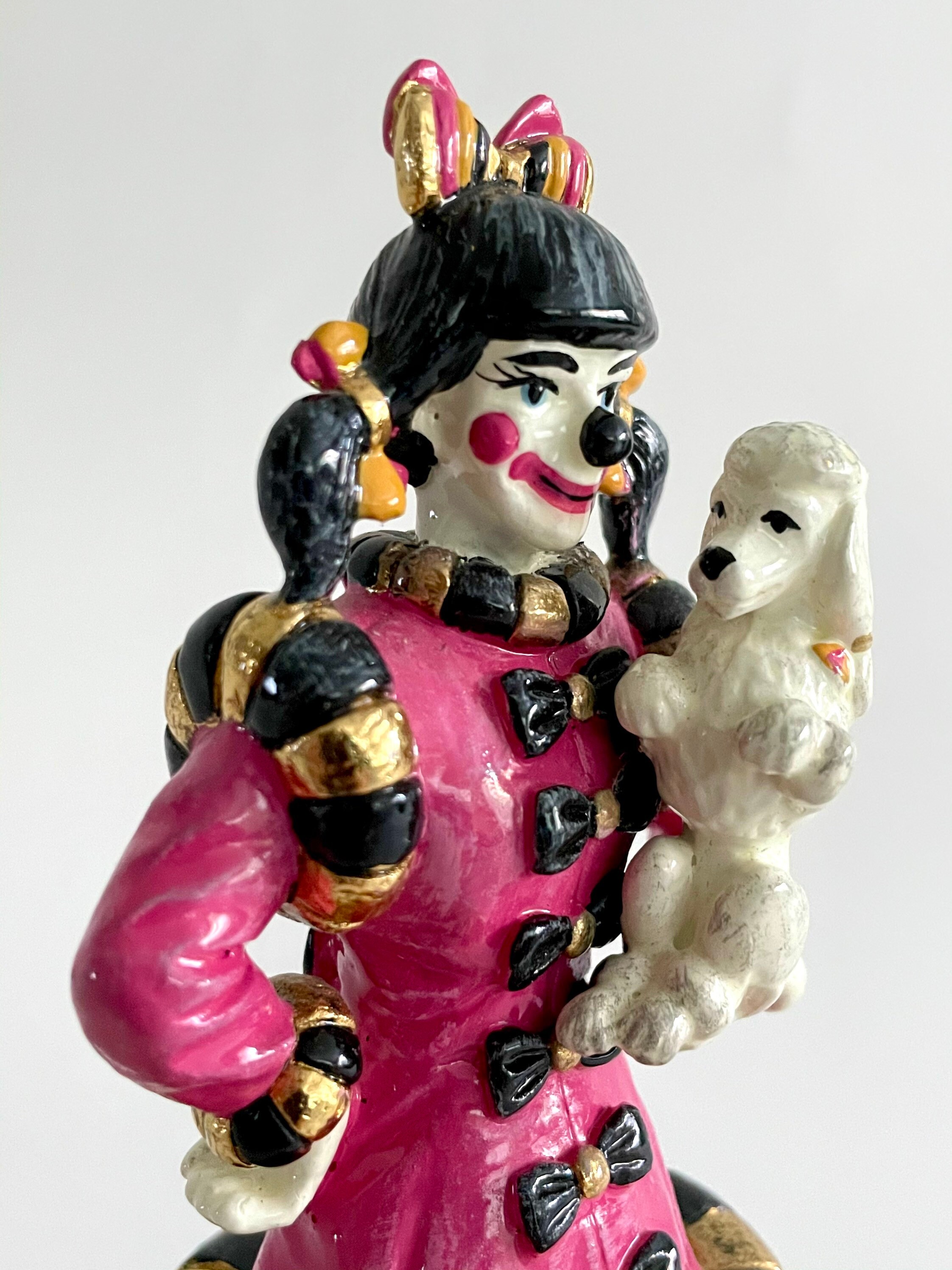 Ron Lee "poodles" Clown Sculpture, Signed Limited Edition, Signed by ...