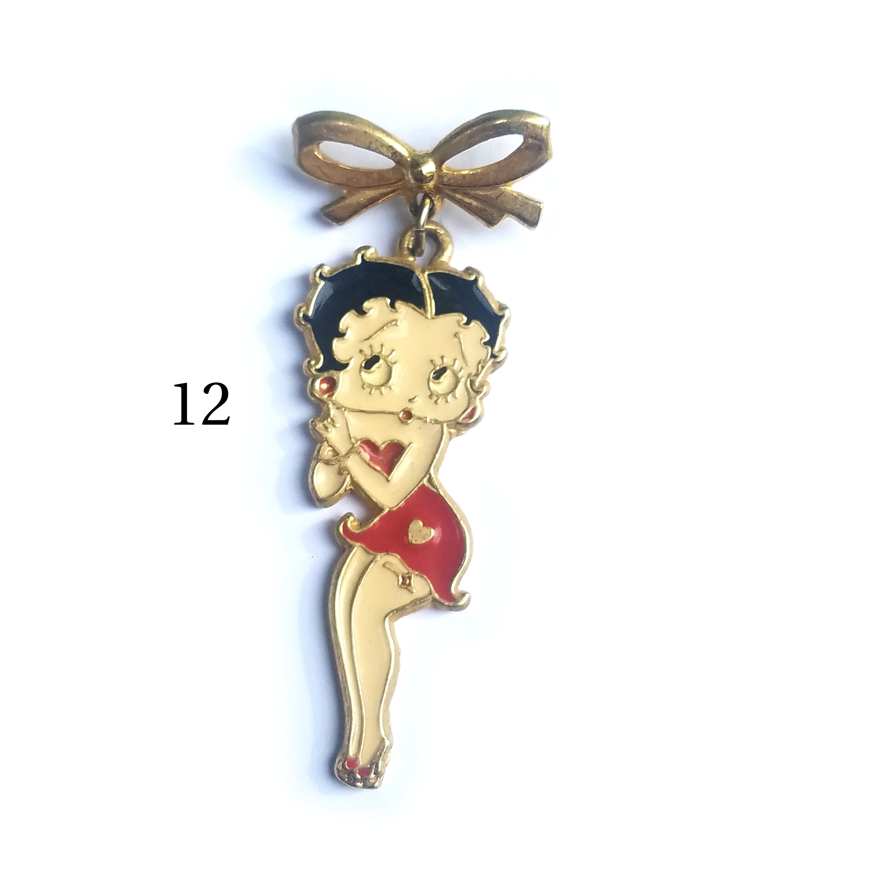21 Betty Boop Pins Sold Individually Cheerleader, Surfer, Red Dress ...