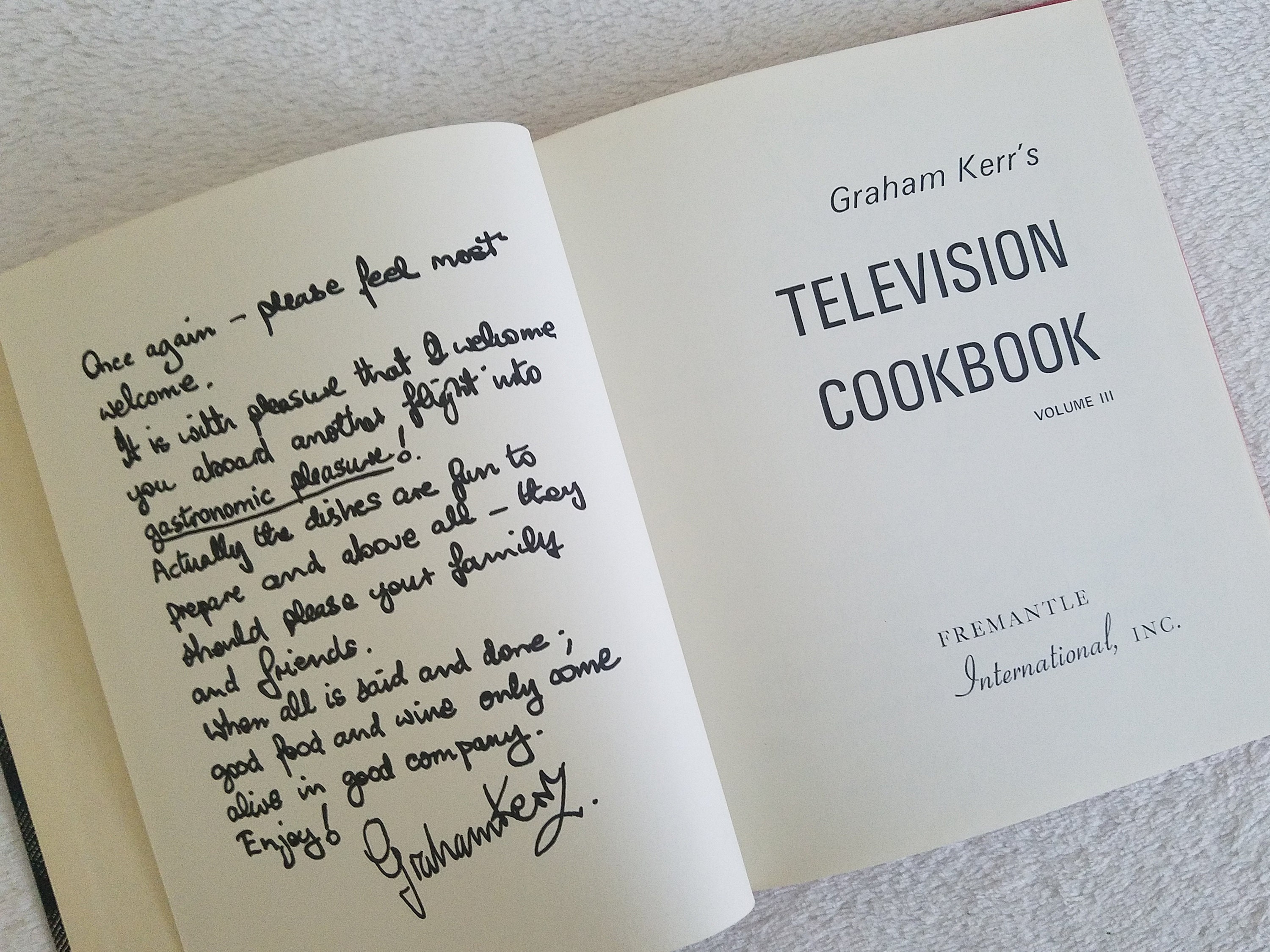 The Galloping Gourmet Vintage Cookbook, Volume 3 Television Cookbook by ...