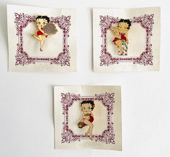 3 Vintage Betty Boop Lapel Pins - Etsy