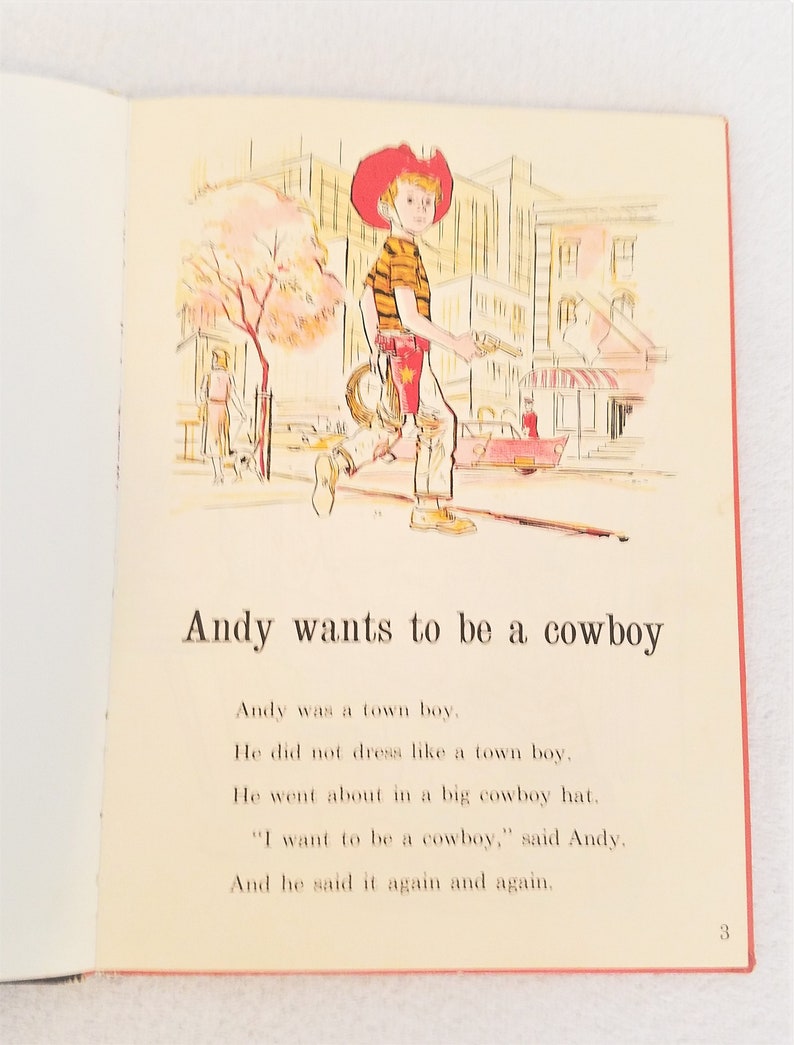 Cowboy Andy First Edition Children's Book 1959 by Edna - Etsy