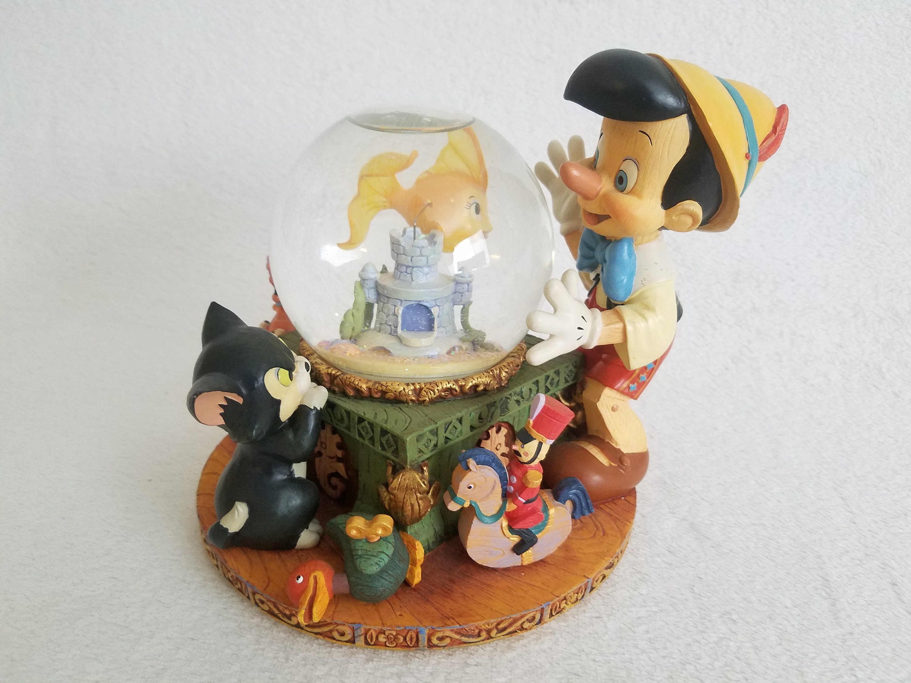 Pinocchio Snow Globe, Unique Music Box That Plays "toyland" by Victor ...