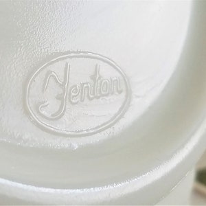 Authentic Hand Made Fenton Glass White Basket - Unique Gift, Blown ...