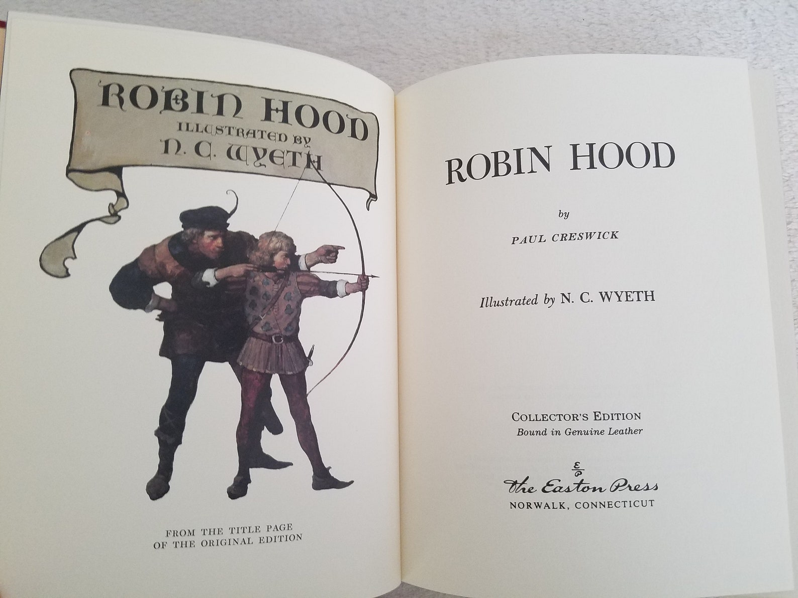 Robin Hood Book by Paul Creswick - First Edition, First Printing ...