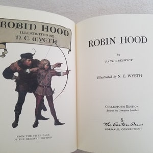 Robin Hood Book by Paul Creswick - First Edition, First Printing ...