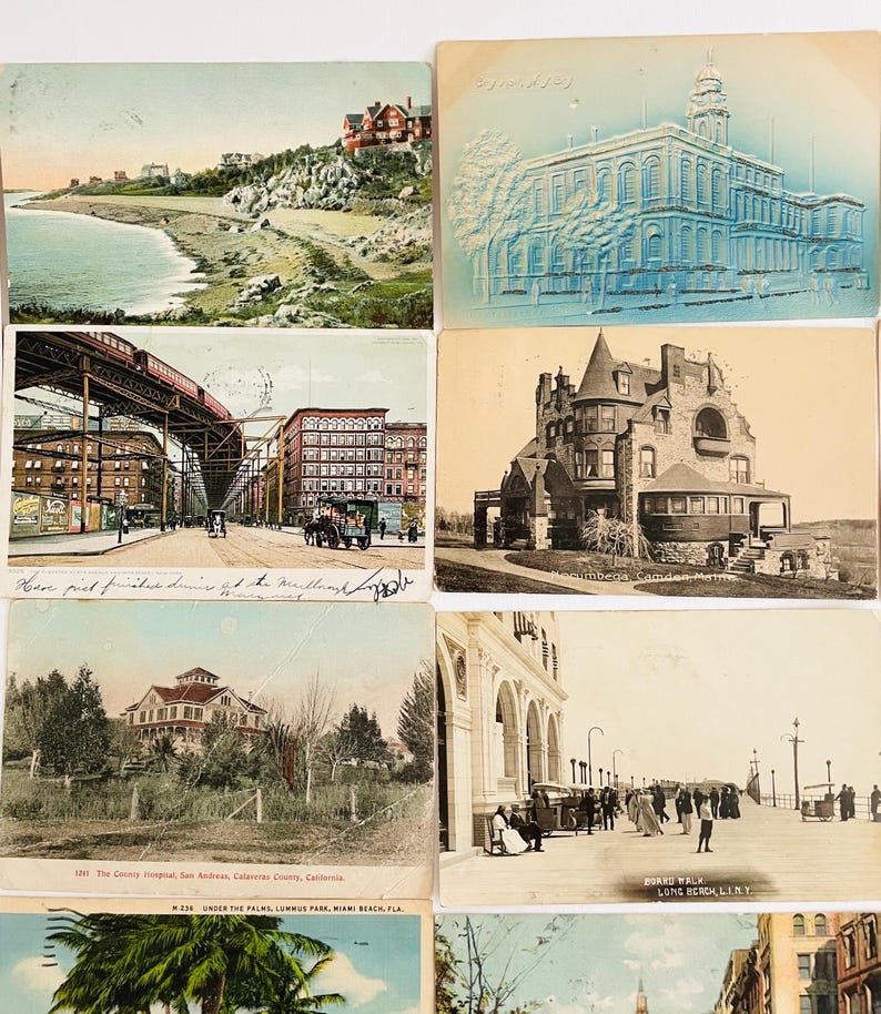 27 Unique 1907-1908 Postcards, Memorable Gift for Mom, Collectible ...