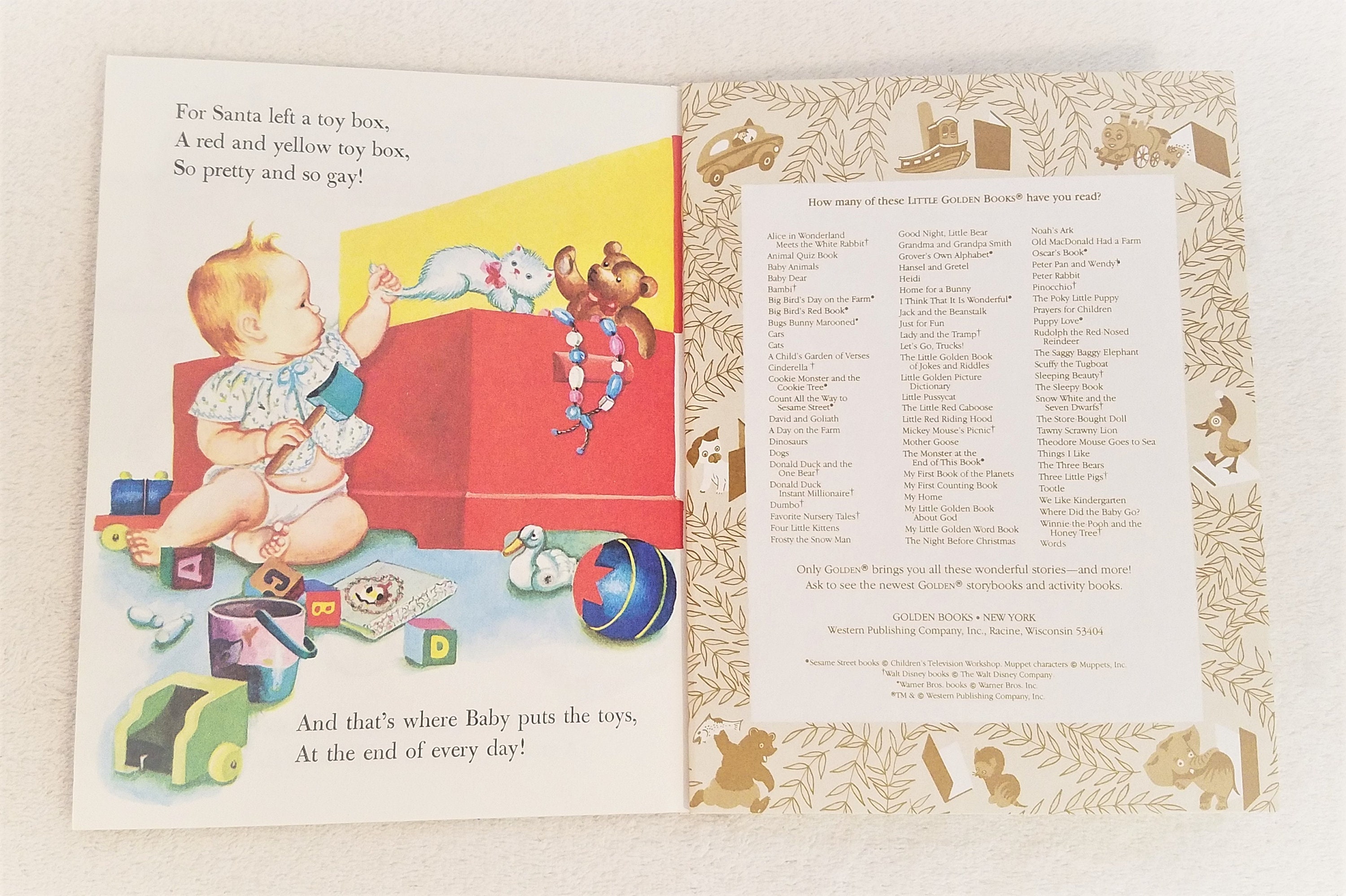 1959 Baby's Christmas Little Golden Book by Esther Wilkin - Vintage ...