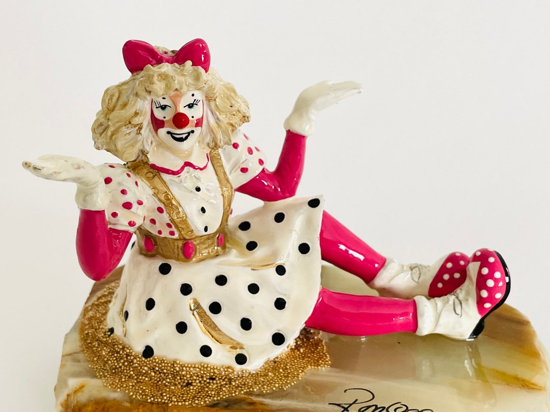 Ron Lee "adorable Lara" Clown Sculpture, 1999, Girl Clown, Female Clown ...