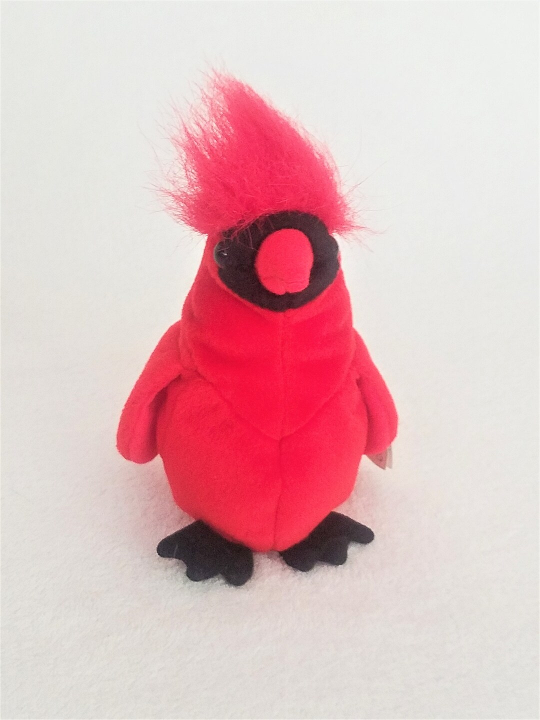 Cardinal Plush Toy, 1998 Mac the Cardinal Beanie Baby, Red, Birthday ...