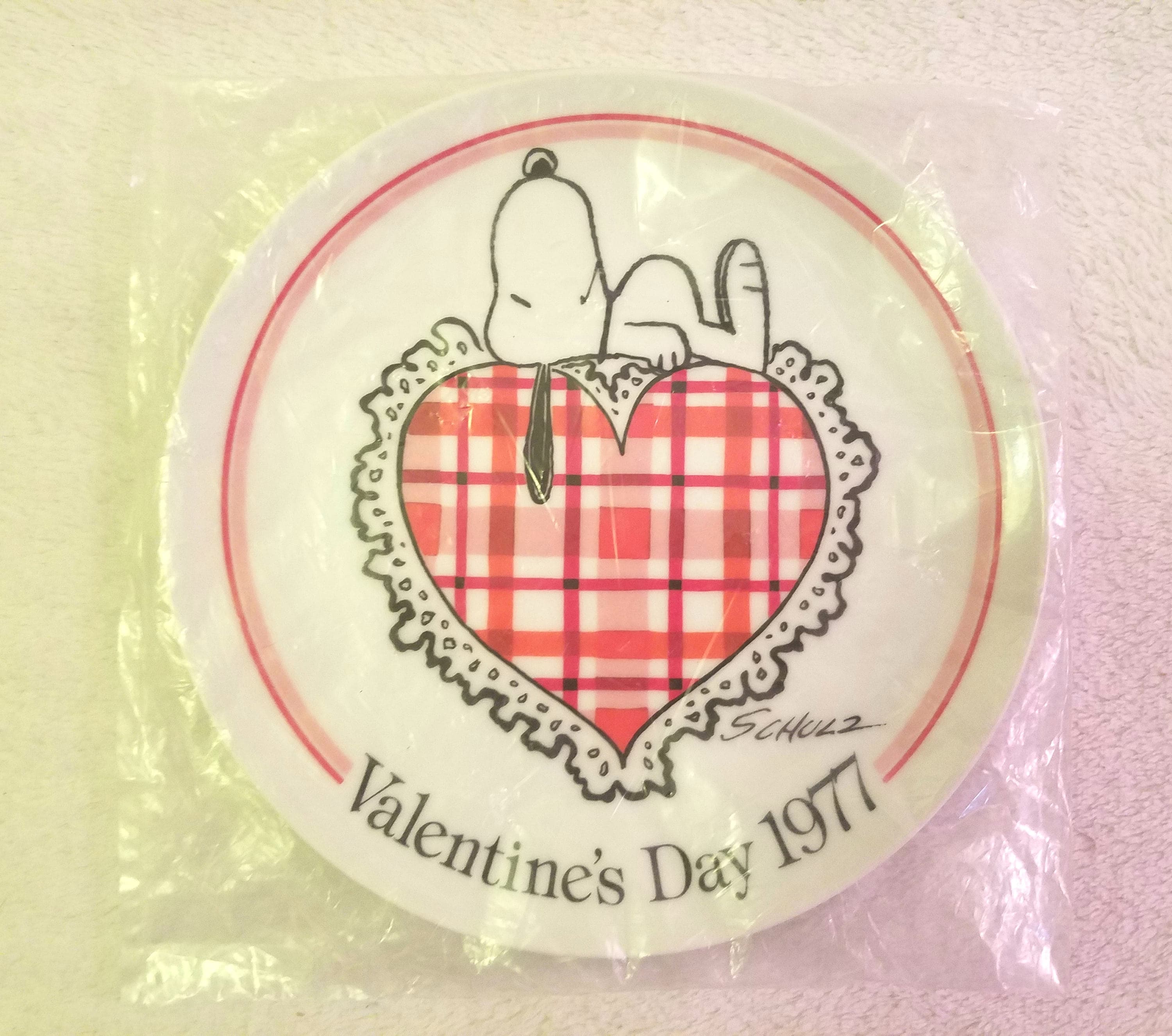 Vintage Snoopy Plates - Mother's Day 1973, Valentine's Day 1977 - Etsy