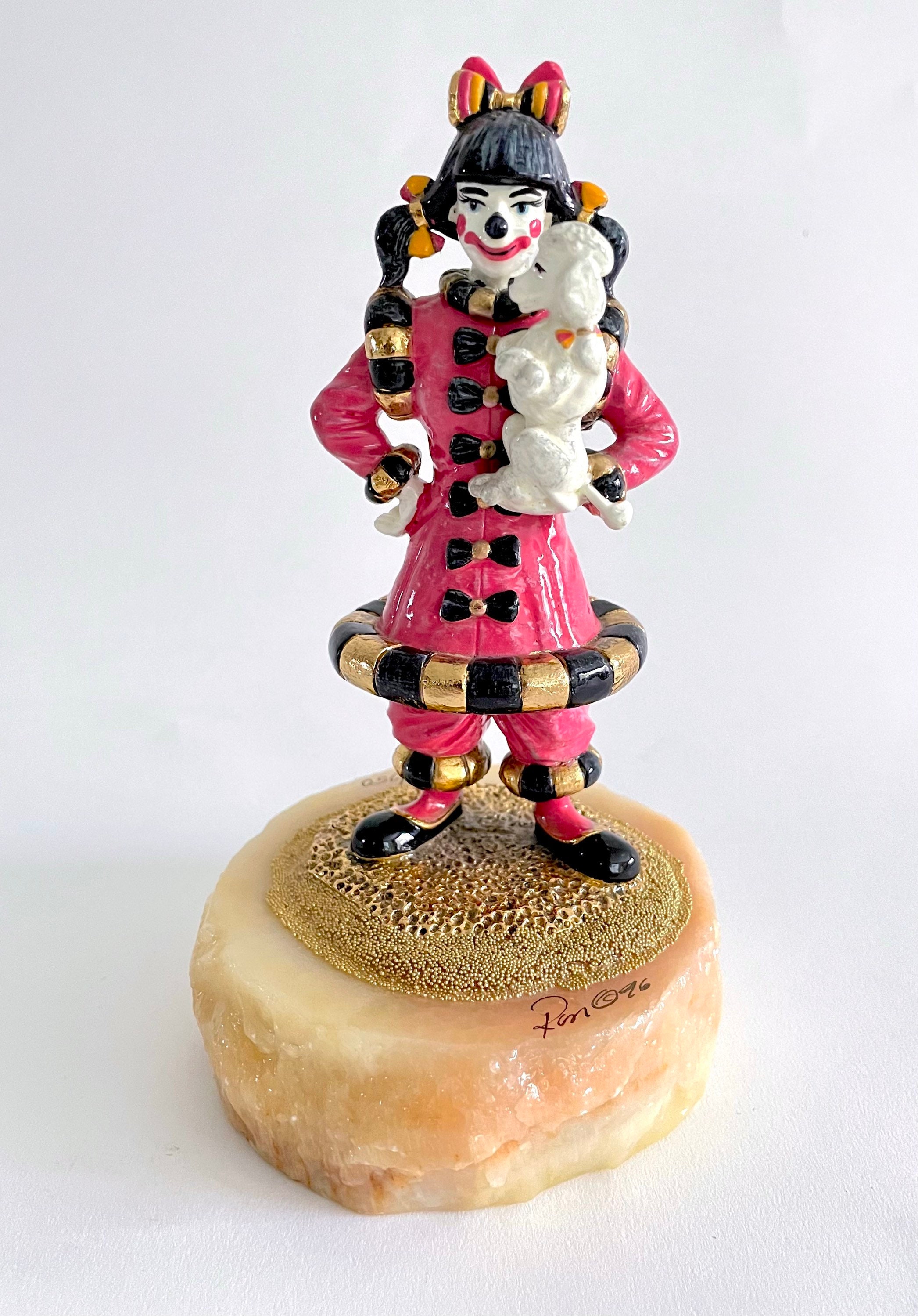 Ron Lee poodles Clown Sculpture, Signed Limited Edition, Signed by the ...