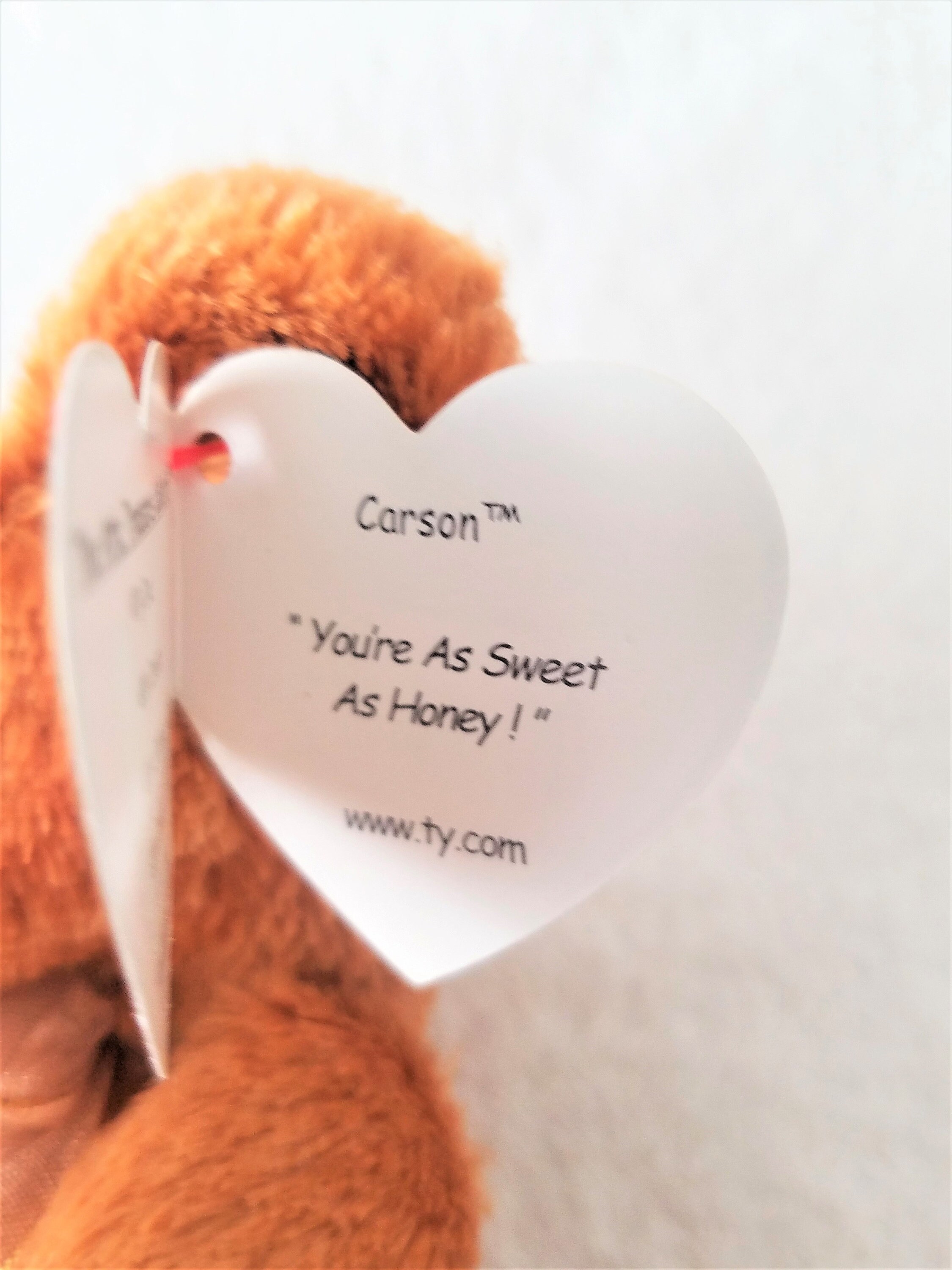 1993 Original "carson" TY Beanie Baby, Original Swing Tag and Tush Tag ...