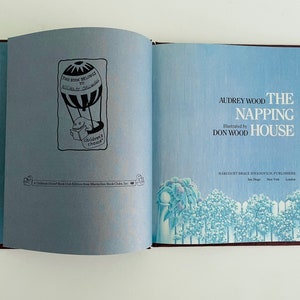 1984 the Napping House by Audrey Wood, Childrens Book - Etsy