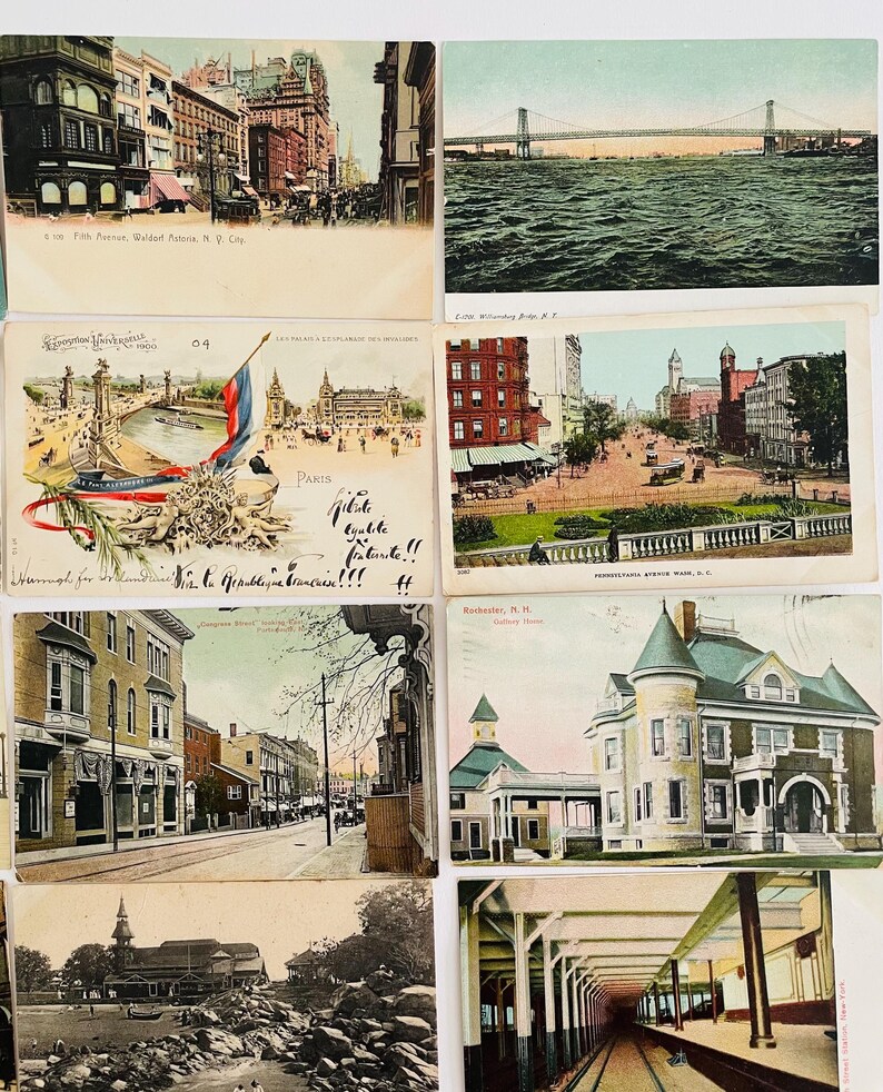 27 Unique 1907-1908 Postcards, Memorable Gift for Mom, Collectible ...