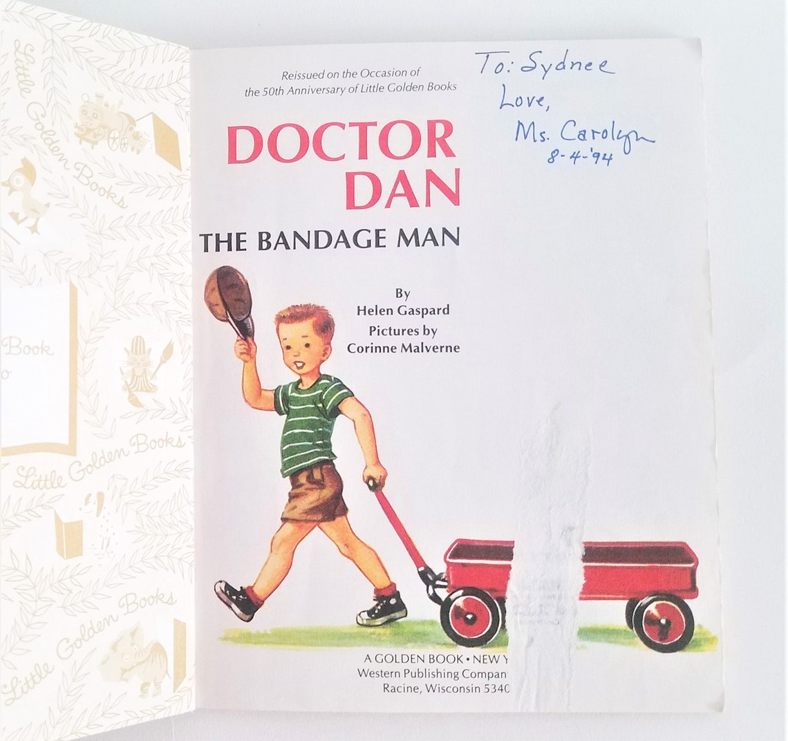 Doctor Dan the Bandage Man little Golden Book Children's Book - Etsy