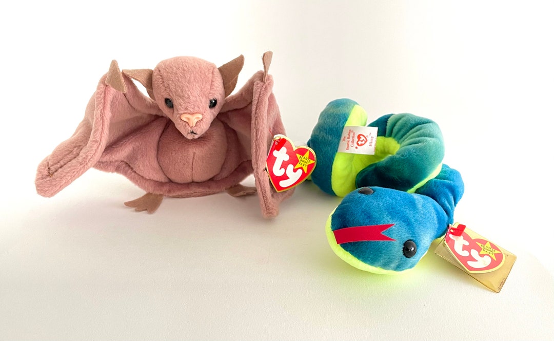 Bat and Snake Plush Toy, Batty & Hissy Beanie Baby, Baby Gift, Baby ...