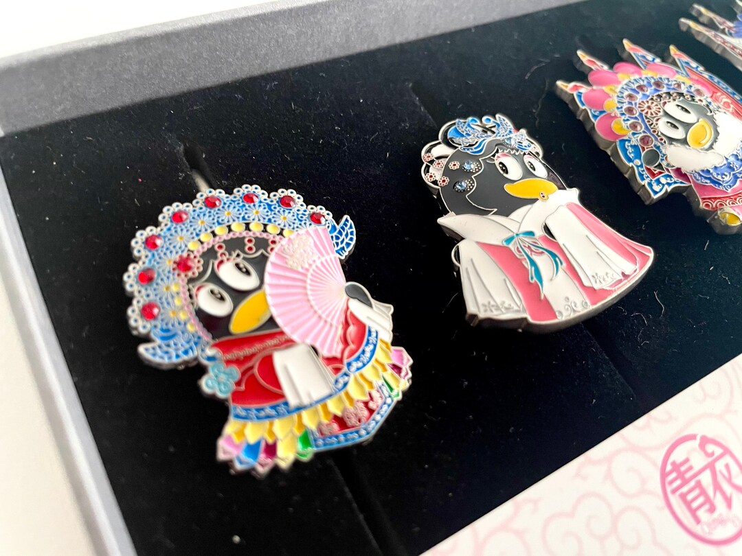 6 Peking Opera China Drama Metal Bookmarks, Various Characters, in ...