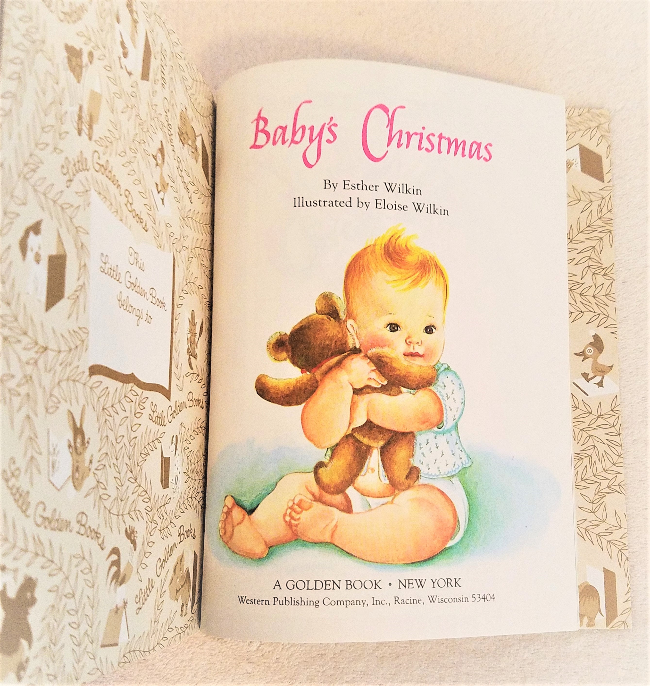 1959 Baby's Christmas Little Golden Book by Esther Wilkin - Vintage ...