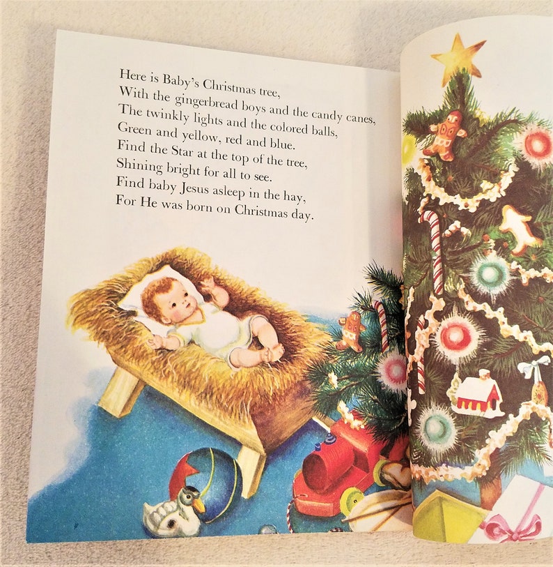 1959 Baby's Christmas Little Golden Book by Esther Wilkin - Vintage ...