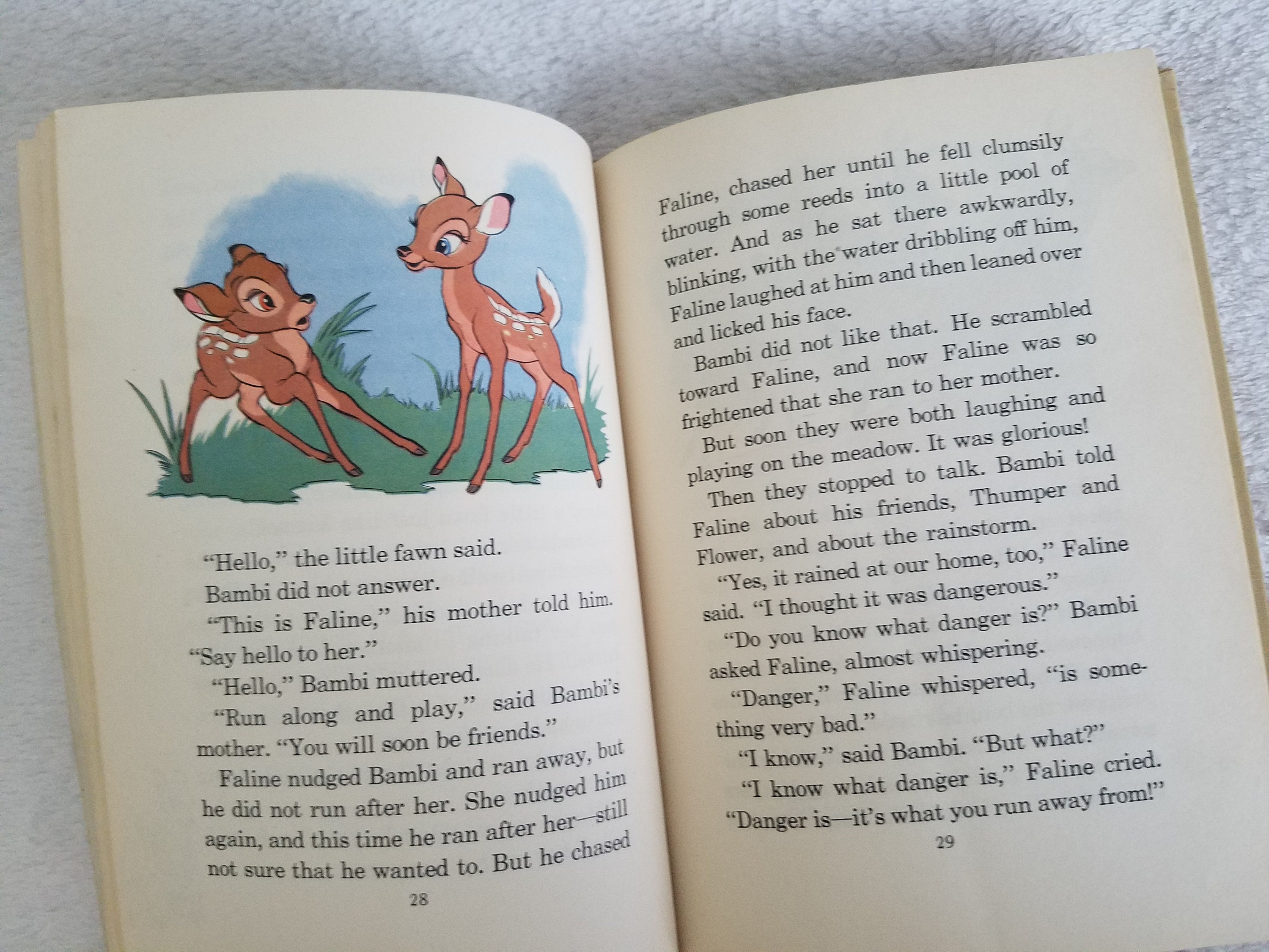Bambi Book by Idella Purnell Rare Disney Illustrated Book - Etsy
