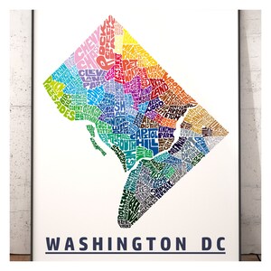 Washington Dc Map - Etsy