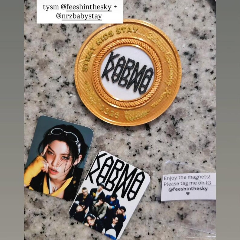 Stray Kids KARMA Album SKZ Games Display Collectible Coin Medallion - Etsy