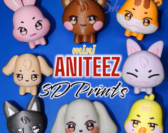 ATEEZ- ANITEEZ Mini 3D Print Figures - Etsy
