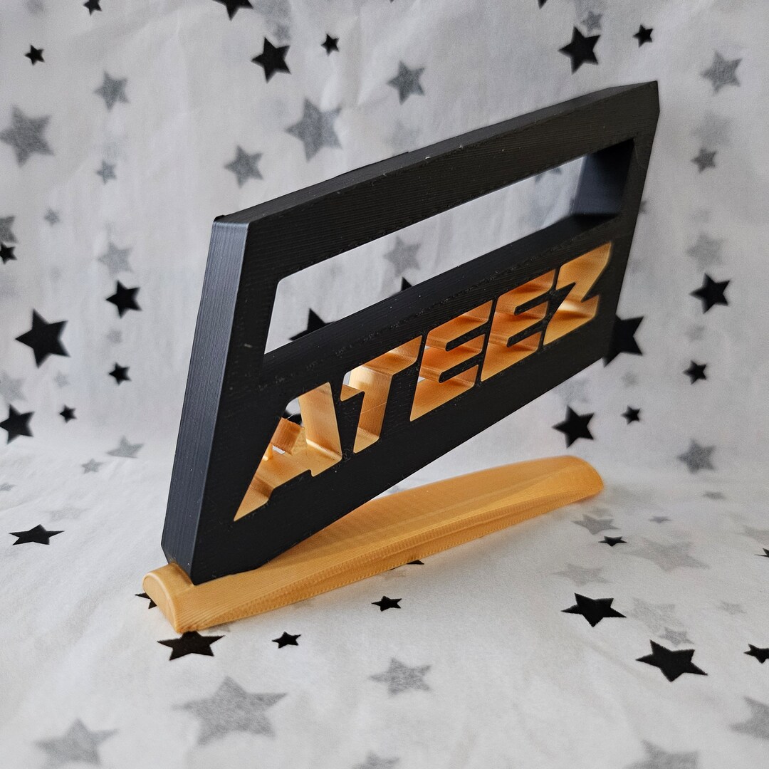 ATEEZ - 3D Print Kpop Nameplate Collection Logo Stand - Etsy