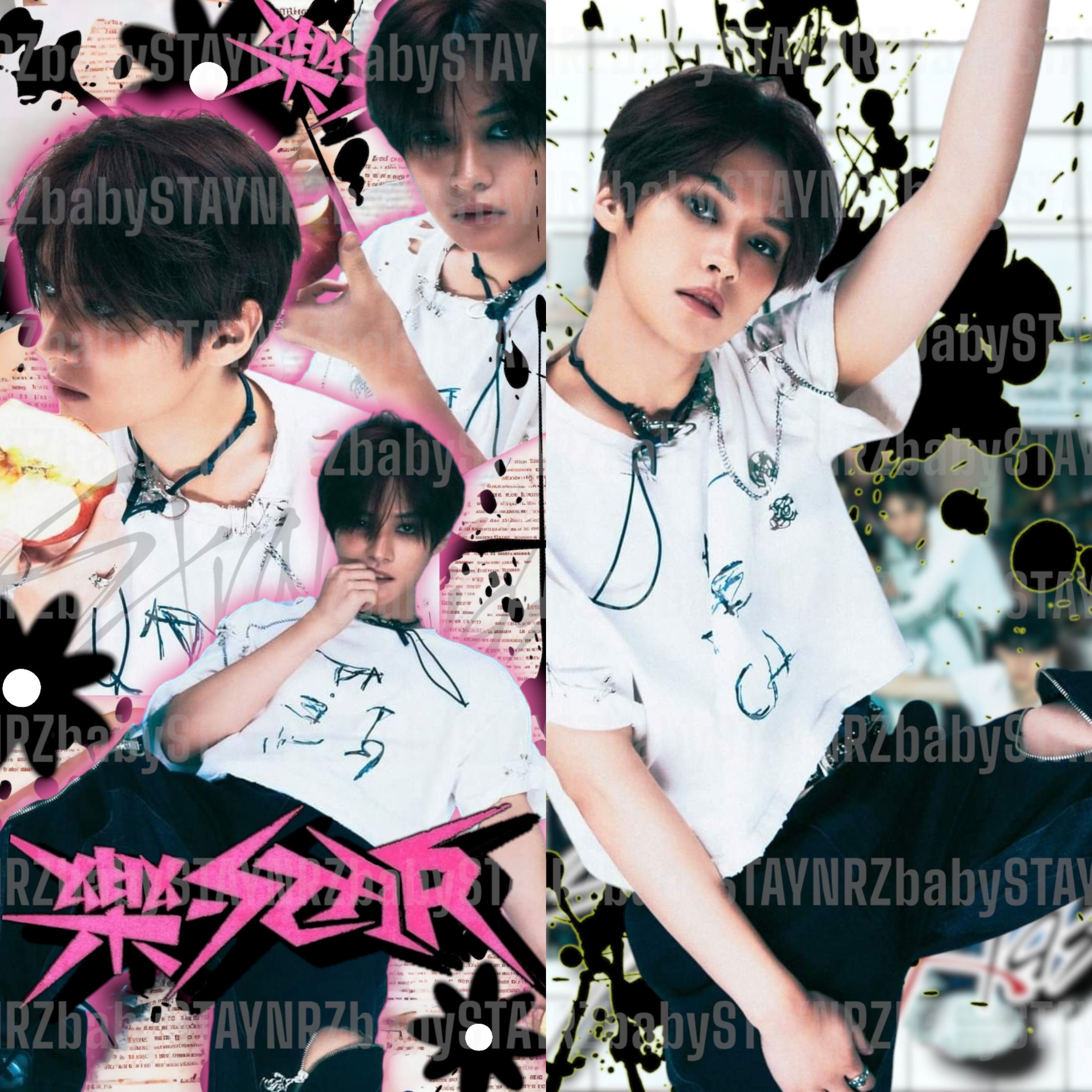 Stray Kids Rockstar Set of 18 Phone Wallpaper Backgrounds 樂-STAR BUNDLE ...