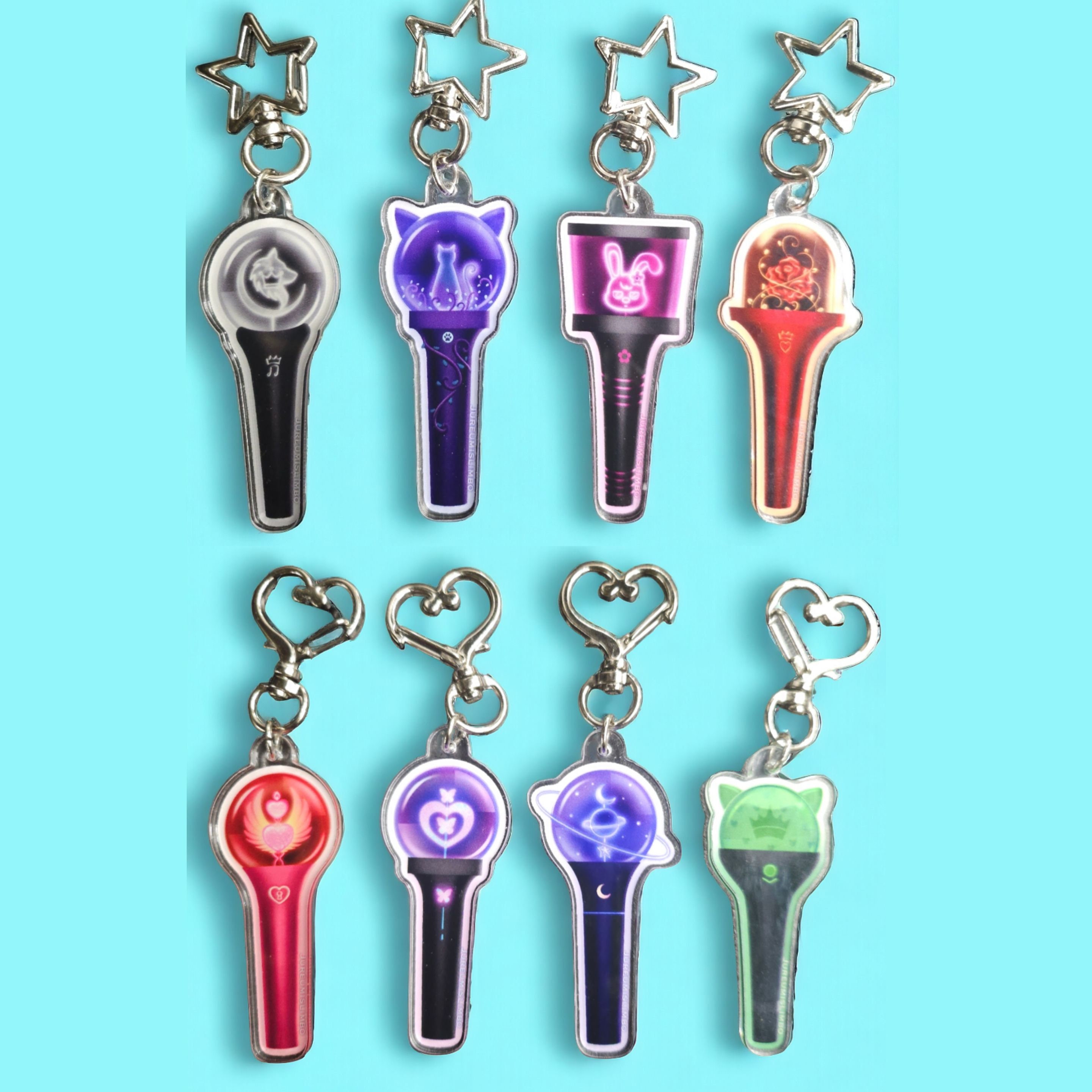 Stray Kids OT8 Lightstick Keychain - Etsy