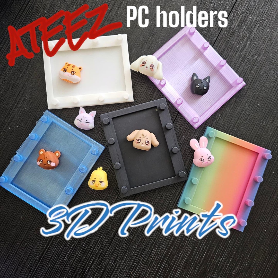ATEEZ - 3D Print ANITEEZ Photocard Holder Interchangeable Charms Kpop ...