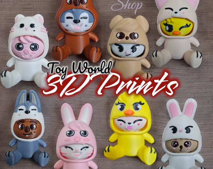 Stray Kids Skzoo Mini 3D Print Figures - Etsy
