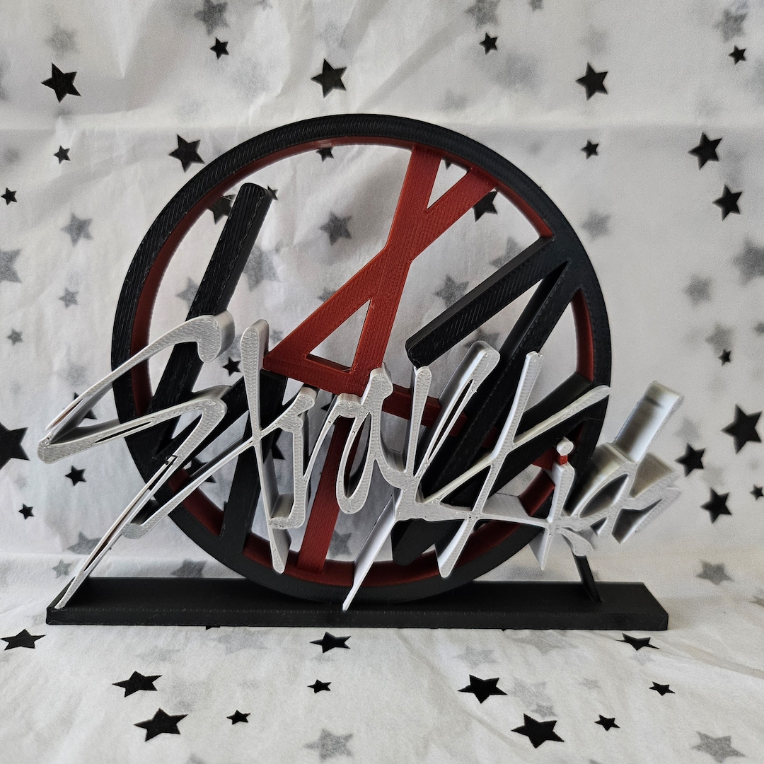 STRAY KIDS- 3D Print Kpop Nameplate Collection Logo Stand - Etsy