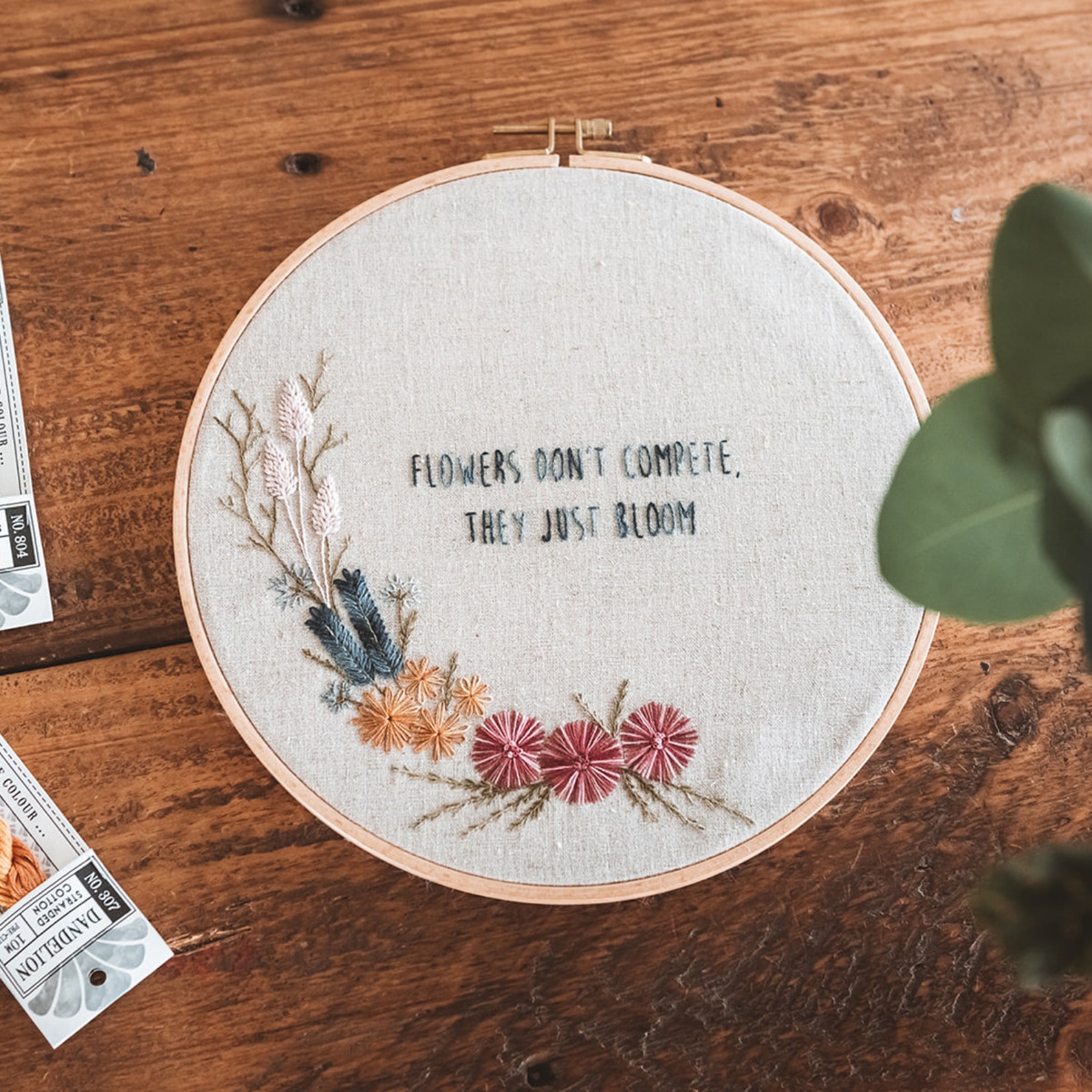 Just Bloom Stitchery Pattern - Dowloadable PDF - Etsy