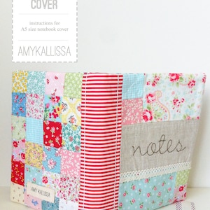 A5 Notebook Cover PDF Pattern - Etsy