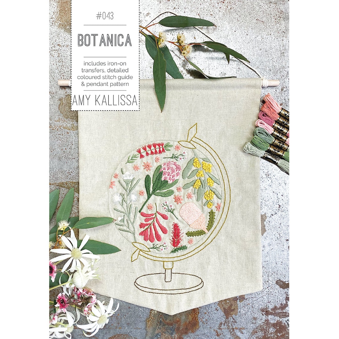 Botanica Stitchery Pattern - Downloadable PDF - Etsy