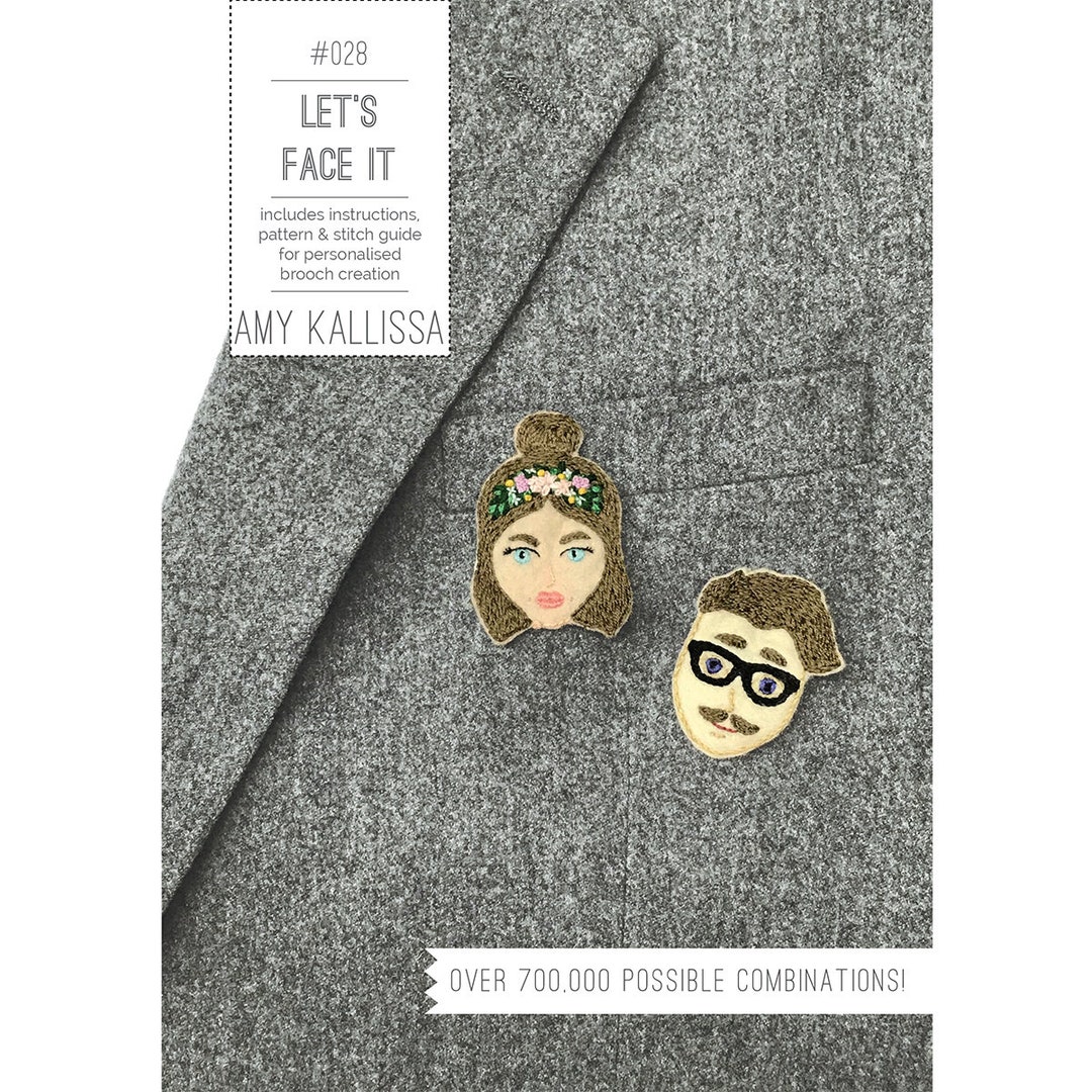 Let's Face It Stitchery Pattern - Downloadable PDF - Etsy