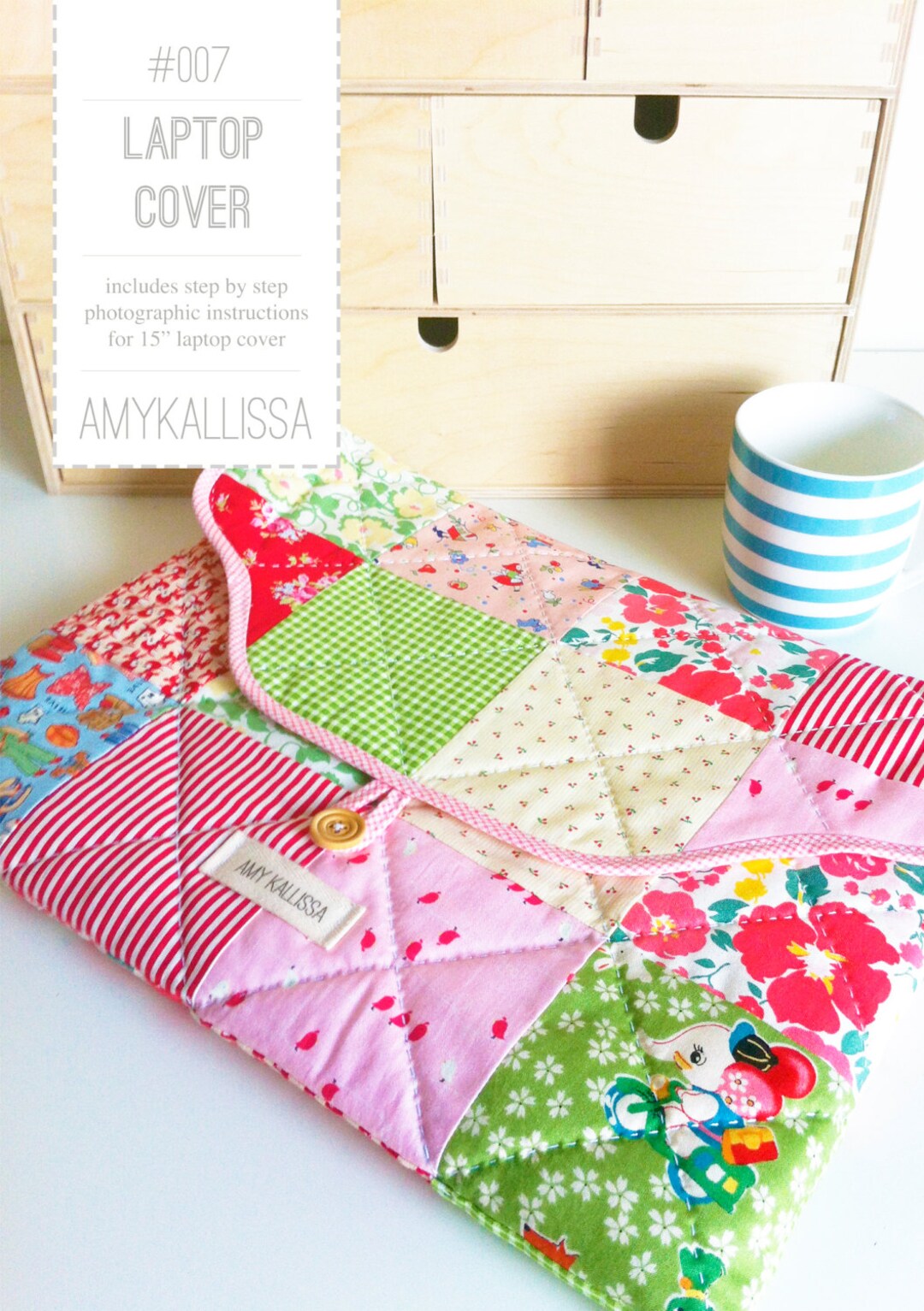 15" Laptop Cover PDF Pattern - Etsy