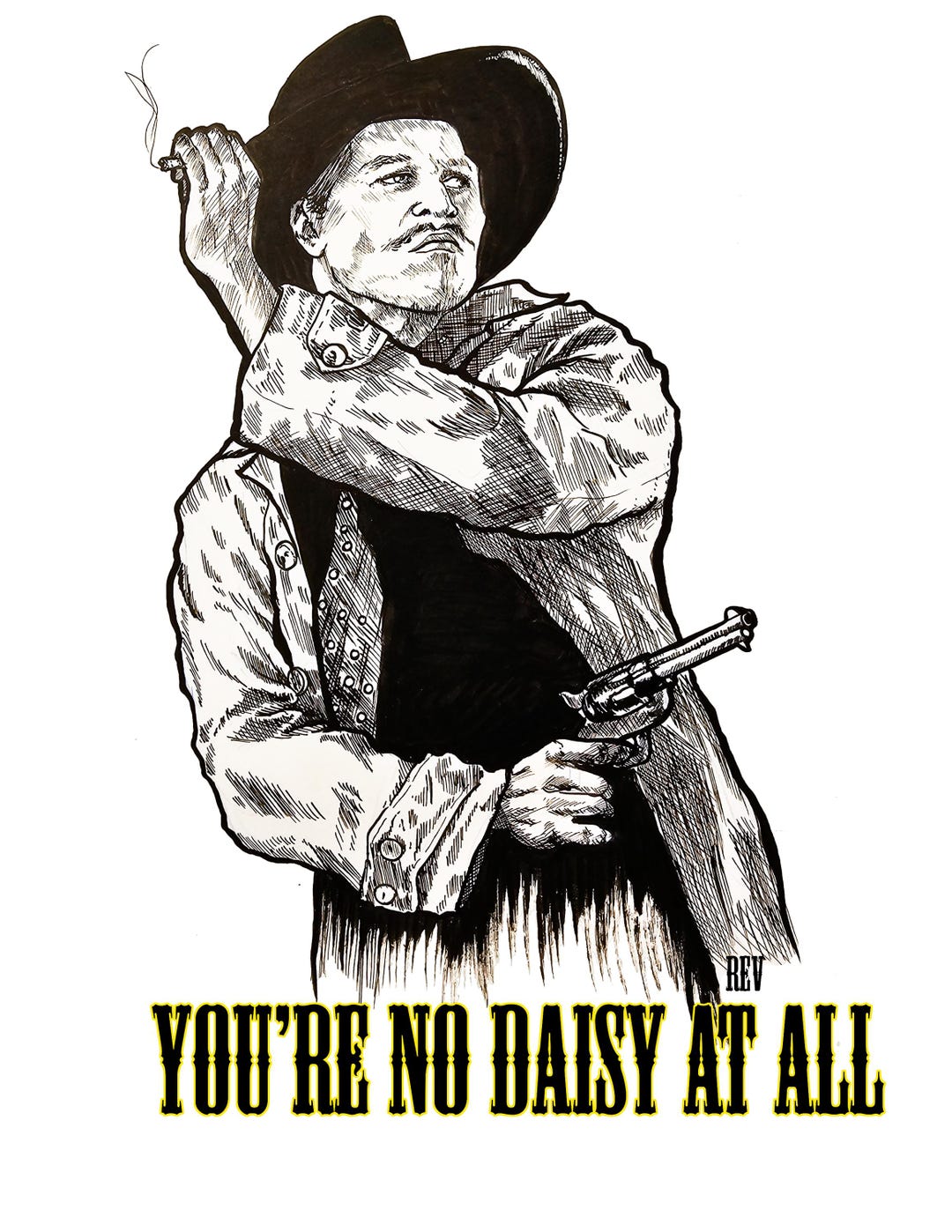 Doc Holliday "you're No Daisy at All" Sticker - Etsy