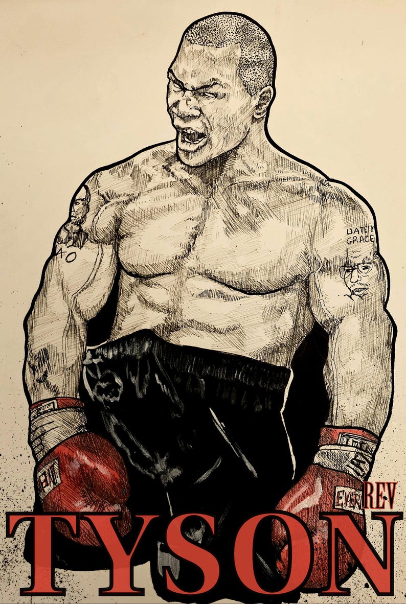 Iron Mike Tyson Sticker - Etsy