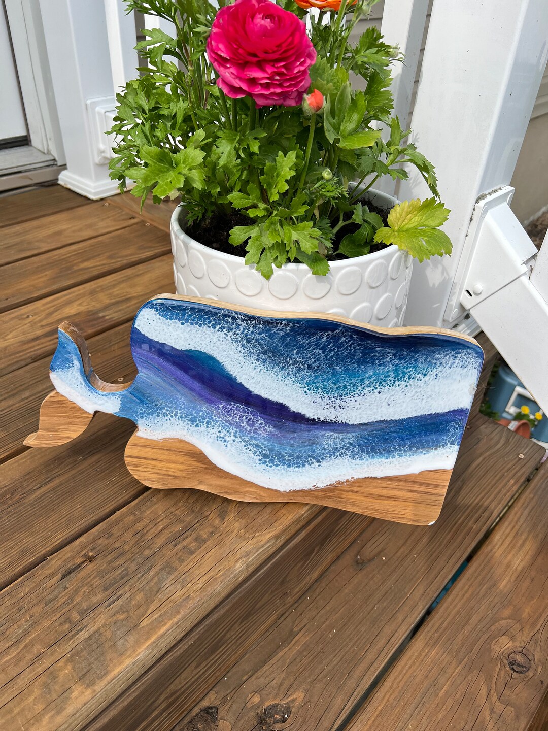 Mermaid Resined Board, Charcuterie Board, Mermaid Tail Board, Unique ...