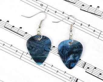 Guitar pick earrings | Etsy